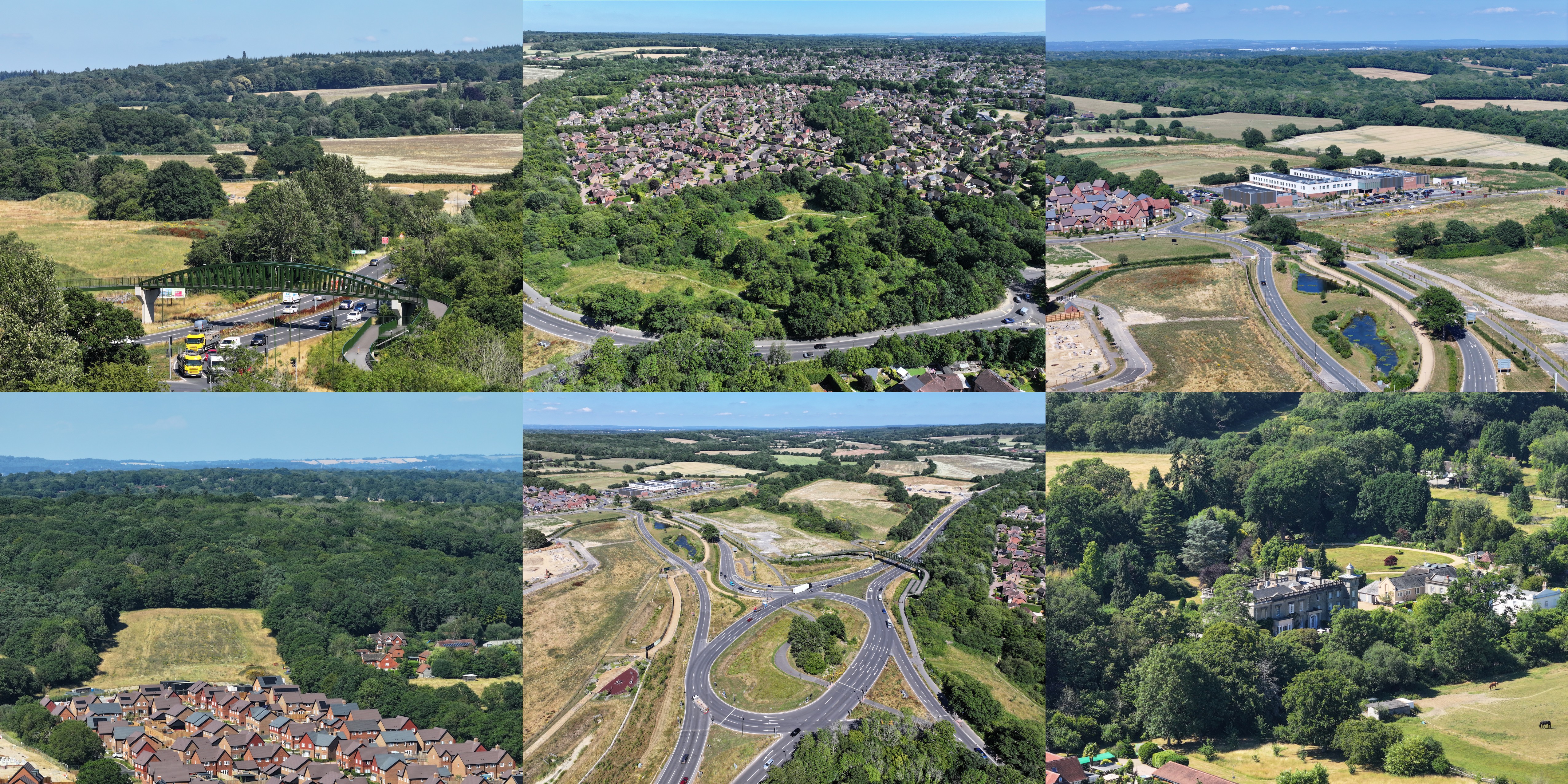 Dutchells Copse, North Horsham, West Sussex - 30 June 2025 - 65 aerial ...
